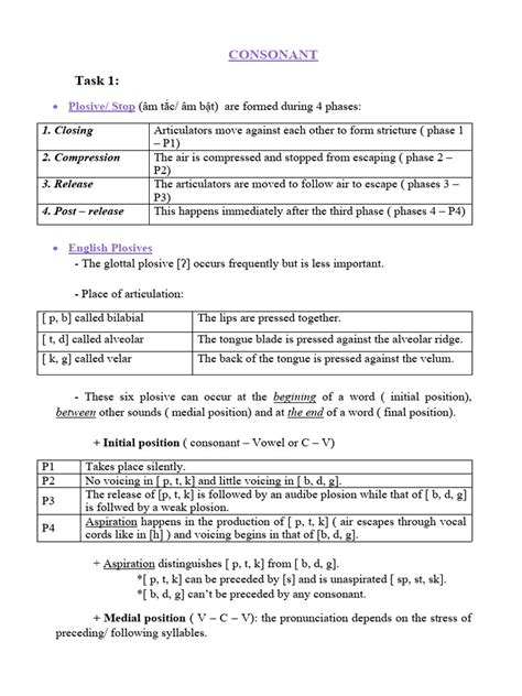 Assignment 3 Pdf Consonant Phonology