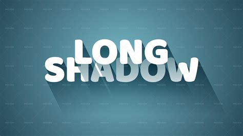 long shadow text effect graphics motion array
