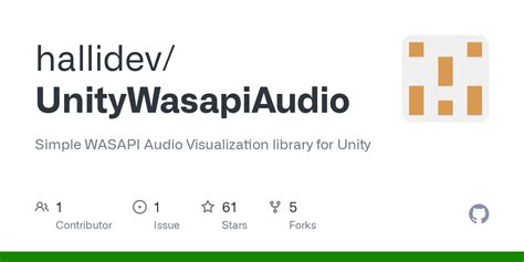 GitHub Hallidev UnityWasapiAudio Simple WASAPI Audio Visualization Library For Unity