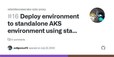 Deploy Environment To Standalone AKS Environment Using Static YAML Files Issue