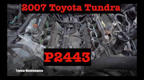 Toyota P2443 Secondary Air Injection Valve Stuck Closed Youtube
