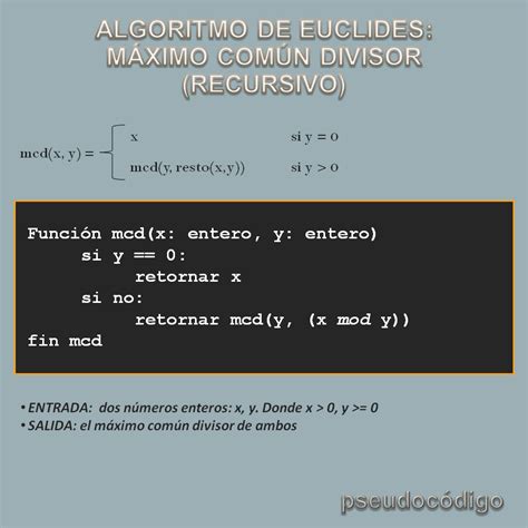 El Algoritmo De Euclides Nos Programación Desde Cero