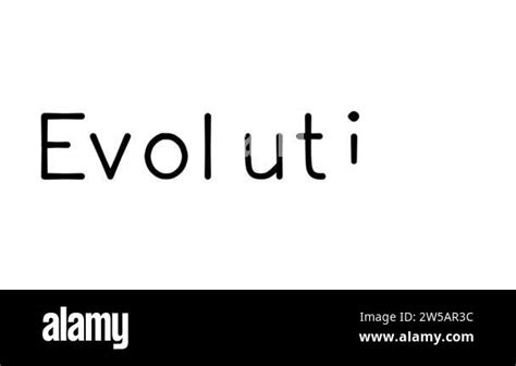 Evolution Handwritten Text Animation In Various Sans Serif Fonts And