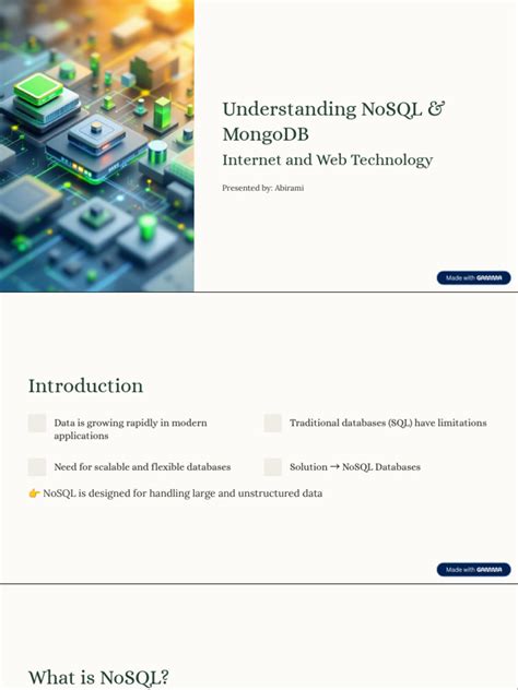Understanding Nosql And Mongodb Pdf No Sql Databases