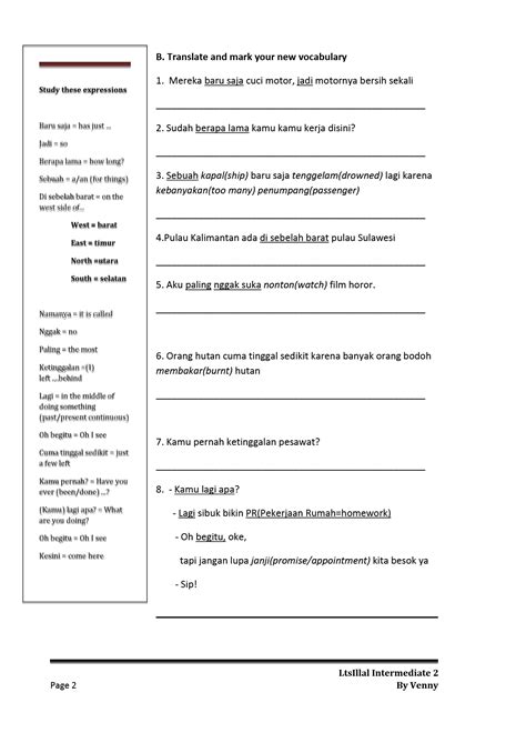 Intermediate 2 StudioBahasa By Venny