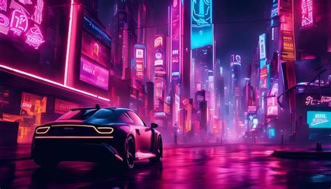 Premium Photo Neon Cyberpunk Cityscape