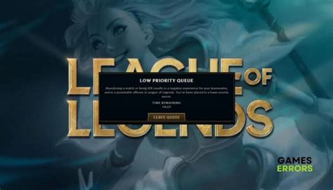 League Of Legends Low Priority Queue Quick Fixes