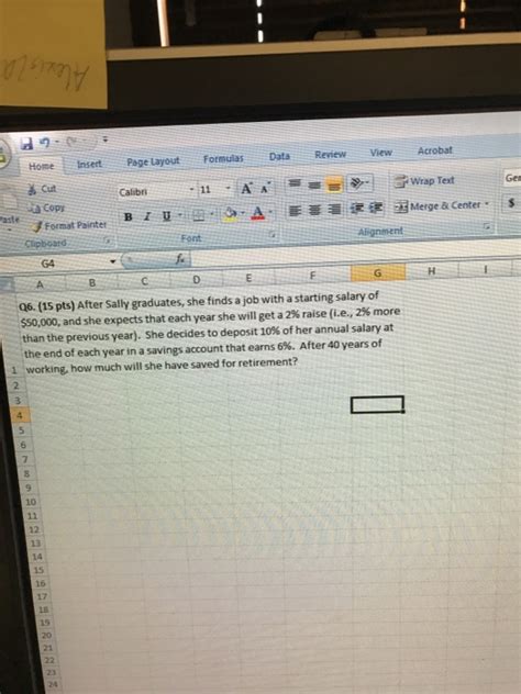 Solved Home Insert Page Layout Formulas Data Review View