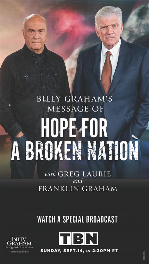 Greg Laurie Tommorow On Tbn I Join Franklingraham As Facebook