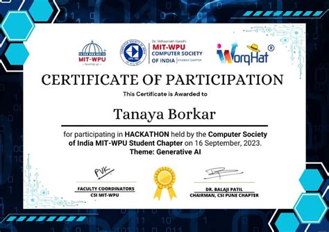 Tanaya Borkar On Linkedin Hackathon Learningexperience Csi Worqhat Techjourney Innovation…