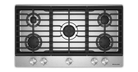Kitchenaid Kcgk336sss 36 Inch Wide 5 Burner Gas Cooktop With Knob