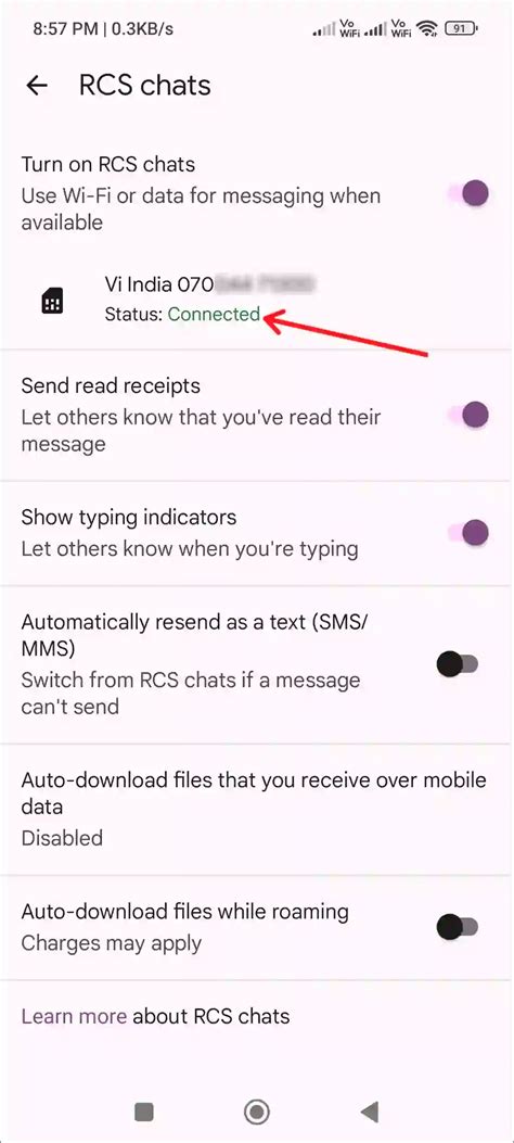 How To Turn On Or Off Rcs Chats On Android Phone