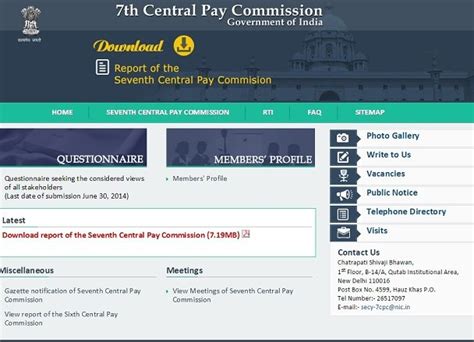 7th Pay Commission Report Submitted