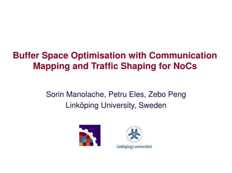 ppt buffer space optimisation with communication mapping and traffic