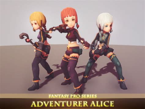 Adventurer Alice Characters Unity Asset Store