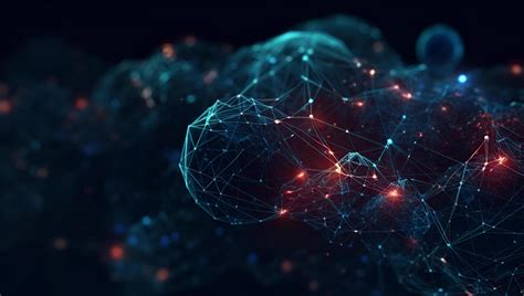 Abstract Blue Digital Data Background Network Connection Structure