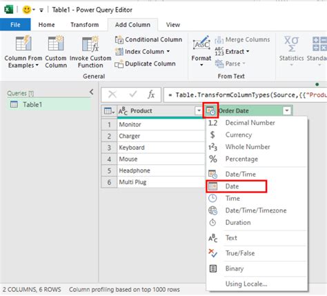 How to Use Power Query Date Functions in Excel (3 Examples)