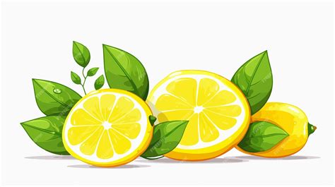 Colorful Lemon Cartoon Vector With Free Space For Text Wallpaper