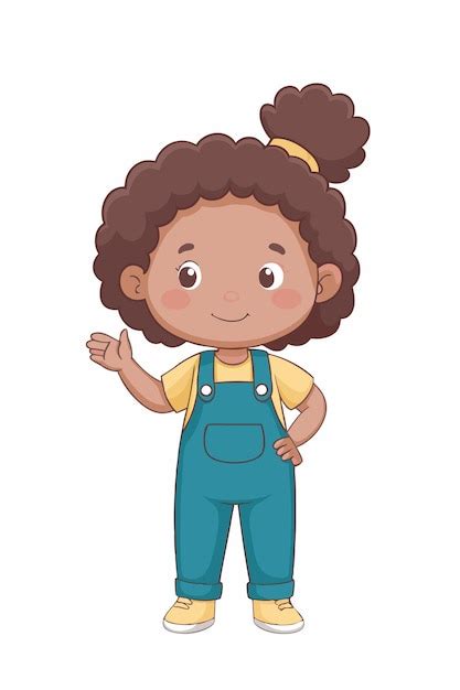 Illustration Of Black Girl Helping A Classmate Minimalist Vector