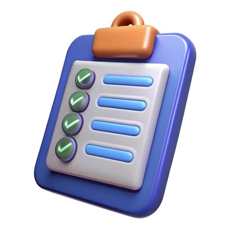 3d Flat Icon As Checklist Icon With Blank Space For Custom Branding Concept As A Customizable