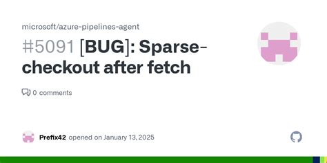 Bug Sparse Checkout After Fetch · Issue 5091 · Microsoftazure
