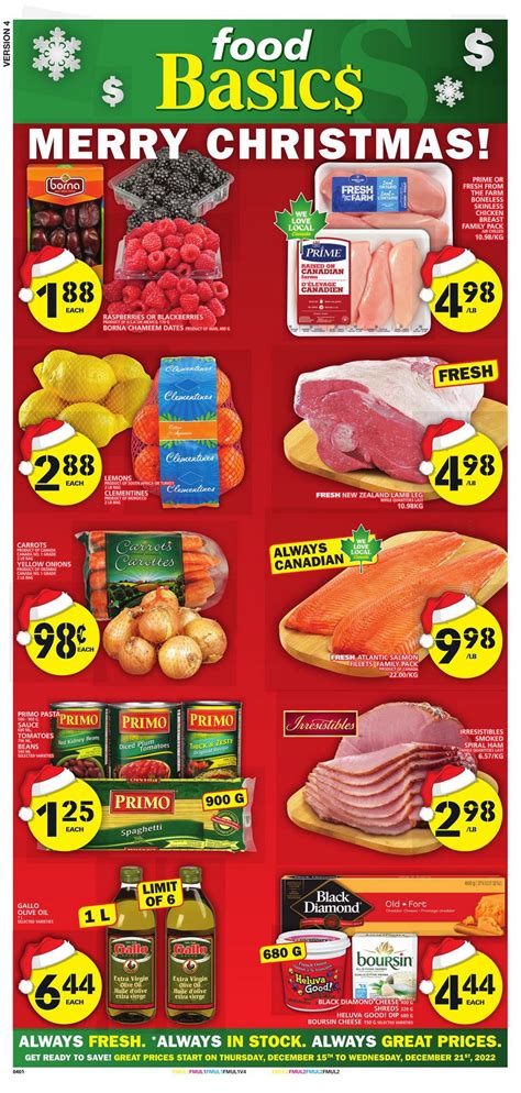 Food Basics Flyer Christmas Sale 15 Dec 2022 Good Offers Every