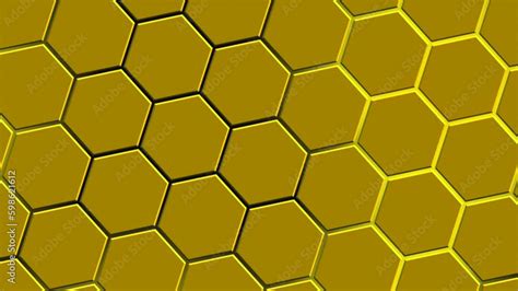 Animation Video Yellow Beehive Background Honeycomb Bees Hive Cells