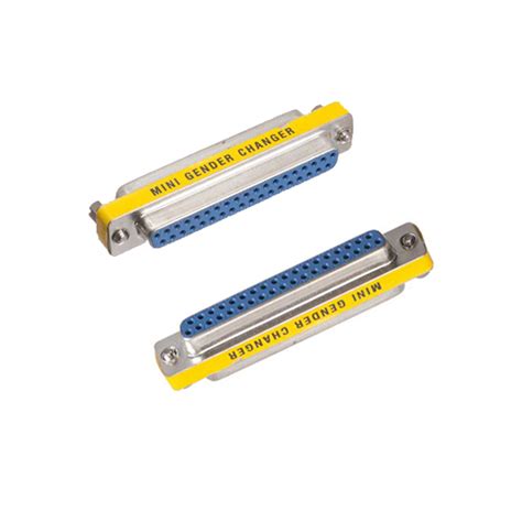 DB37 Male To Female Mini Gender Charger Adapter Serial Port Saver