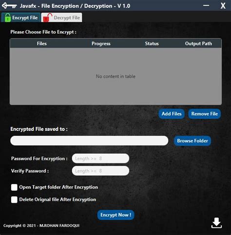m rohan farooqui on linkedin file encrypt decrypt javafx version 1 0