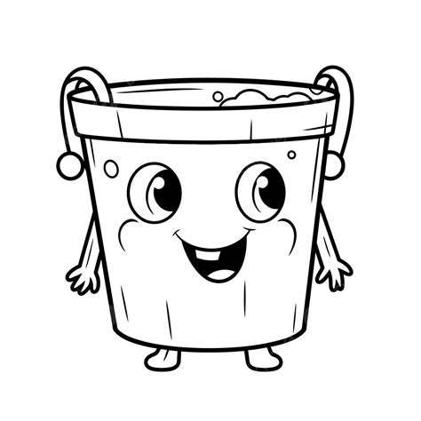 그의 얼굴과 눈 윤곽선 스케치 드로잉이 있는 양동이 색칠 페이지 벡터 잘 그리기 잘 개요 잘 스케치 Png 일러스트 및 벡터 에 대한 무료 다운로드 Pngtree