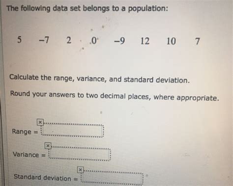solved the following data set belongs to a population 5 7