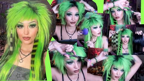 How I Style My Scene Hair 💚 Youtube