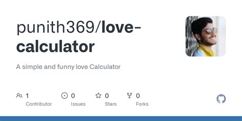 Github Punith369love Calculator A Simple And Funny Love Calculator
