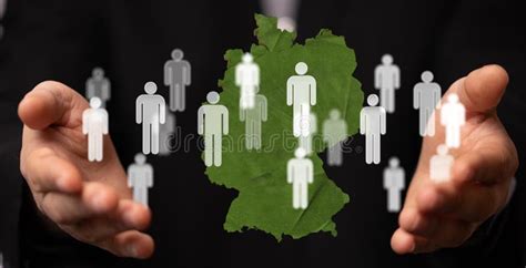 A Abstract Of Germany Map Network Internet And Global Connection Concept Wire Frame 3d Mesh