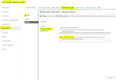 Enable Additional Office 365 Email Filtering Settings