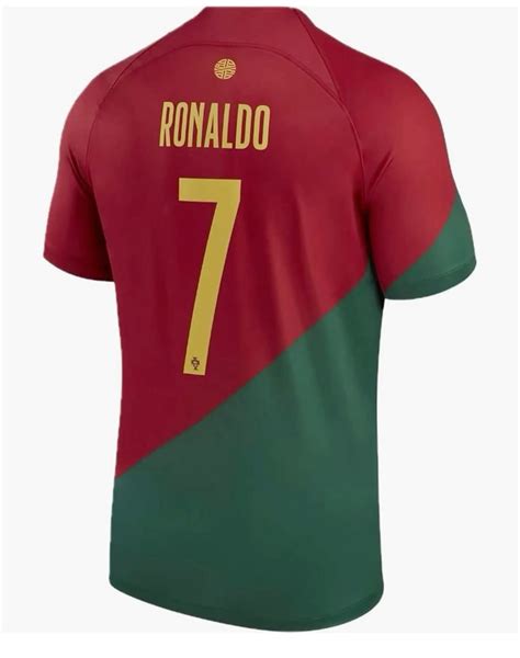 Ronaldo 7 Portugal Home Soccer Jersey 2022 23 Ronaldinho Number 10