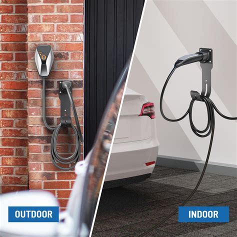 Tesla Charger Mount Ev Charger Cable Holder For Tesla And Nacs Wall