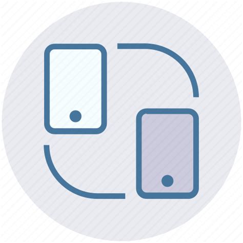 mobile sync mobiles phone share synchronization update icon