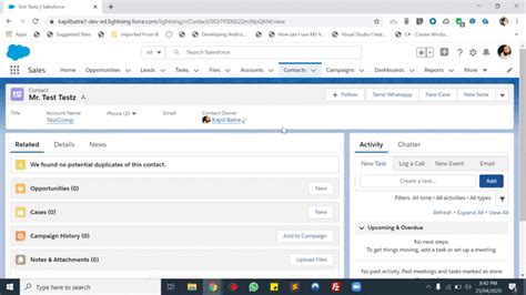 How To Send Whatsapp From Lightning Component Salesforce