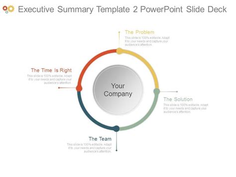 Executive Summary Template Powerpoint Slide Deck PowerPoint Design Template Sample