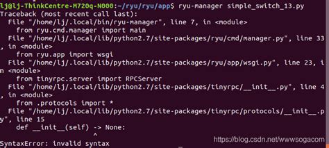 mininet源码安装与ryu启动及升级依赖python3 tinyrpc怎样安装 csdn博客