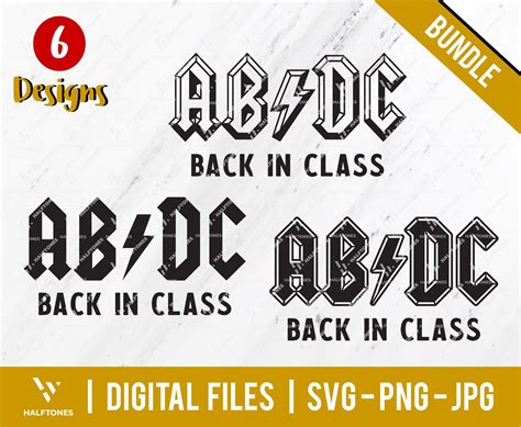 Abdc Back In Class Svg Funny School Svg First Day Of School Svg Rock