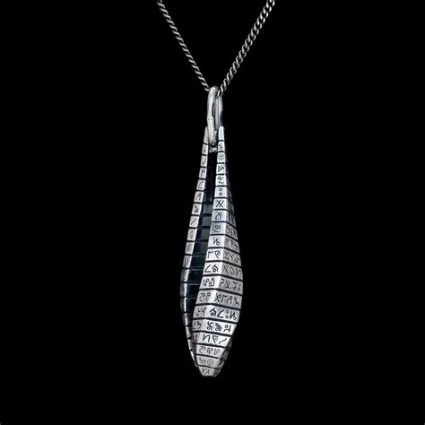 Dead Space Marker Necklace Dead Marker Solid Silver Space Pendant