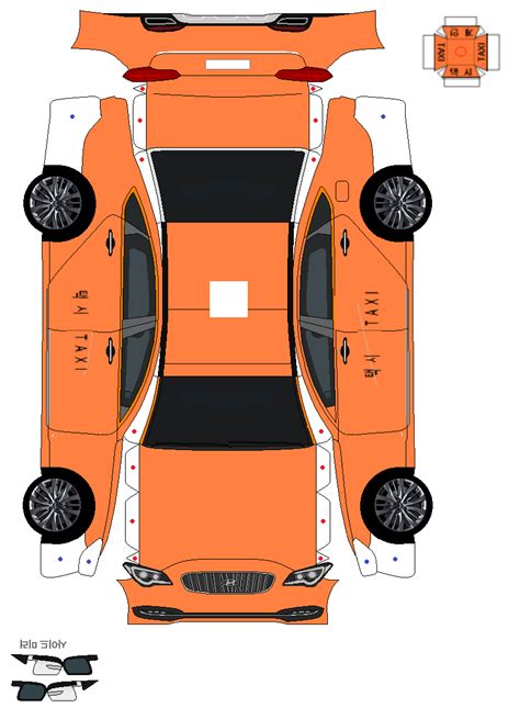 현대 Ag택시 자동차 세계의 종이모형 종이모형왕국