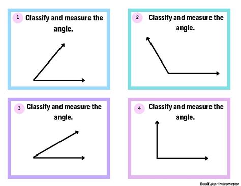 Measuring And Classifying Angle Task Cards By Modifying With Miss Sharples