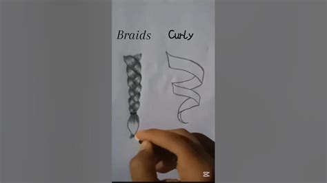 How To Draw Braids And Curly Hair Braids And Curly Hair Art With Rubab