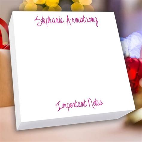 Custom Large Notepad Etsy