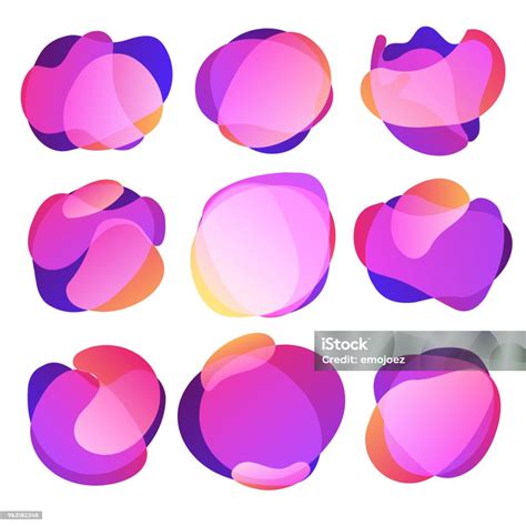 개요 흐림 자유형 도형 색 그라데이션 무지개 빛깔의 색상 효과 부드러운 전환 벡터 일러스트 레이 션 Eps10 0명에 대한 스톡 벡터 아트 및 기타 이미지 Istock