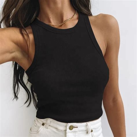 Shop Our Casual Basic Sleeveless Crop Tops For Women