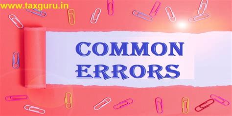 Common Errors While Filling Validating Or Uploading Itr